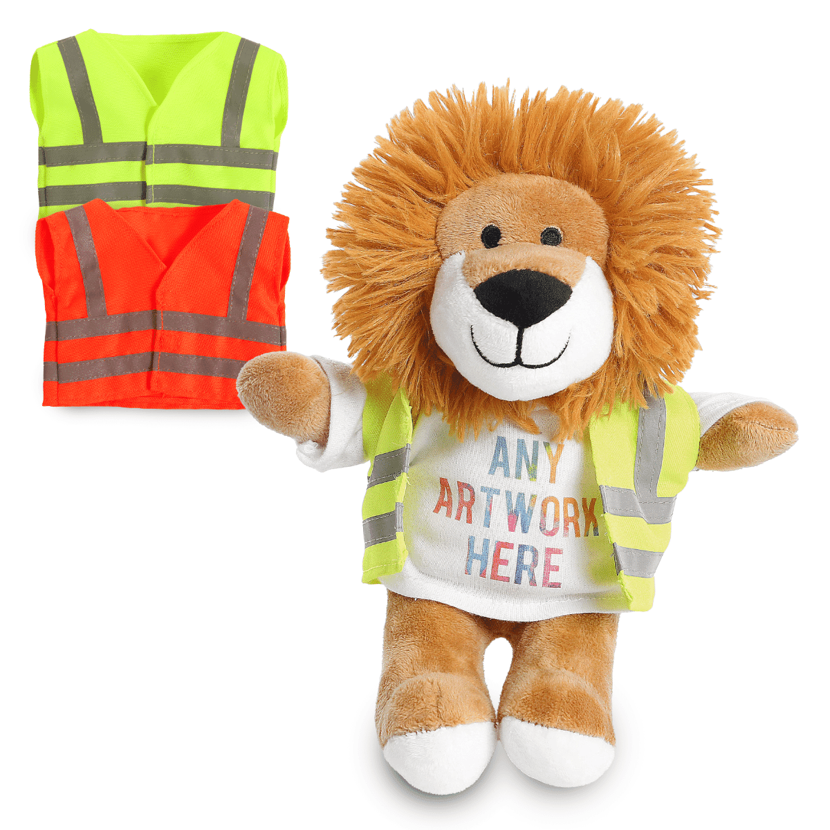 Louis Lion 20cm in Hi-Vis Jackets - Printed
