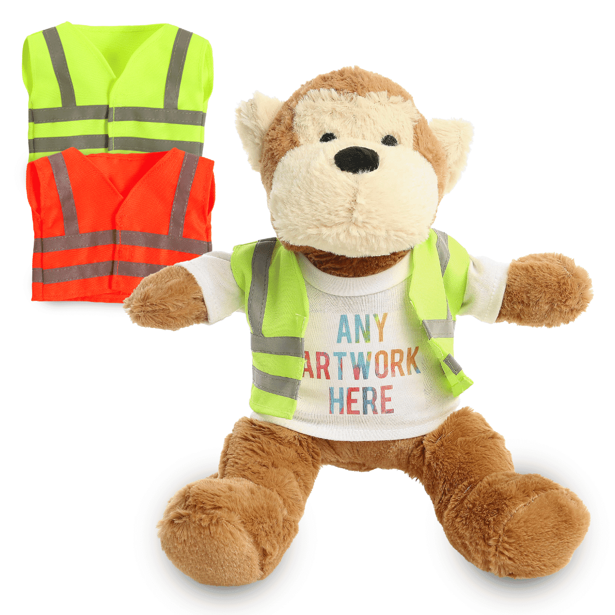 Max Monkey 20cm in Hi-Vis Jackets - Printed